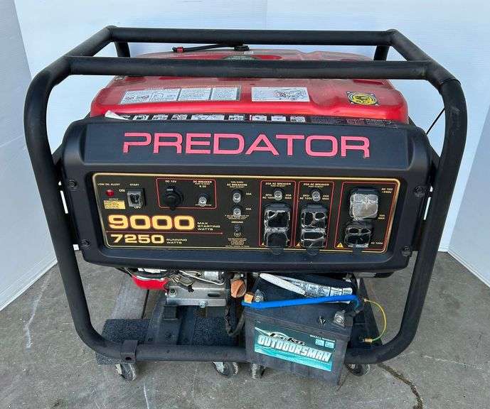 Predator Generator 9000 Starting Watts and 7250 Running Watts, Up to 13 ...