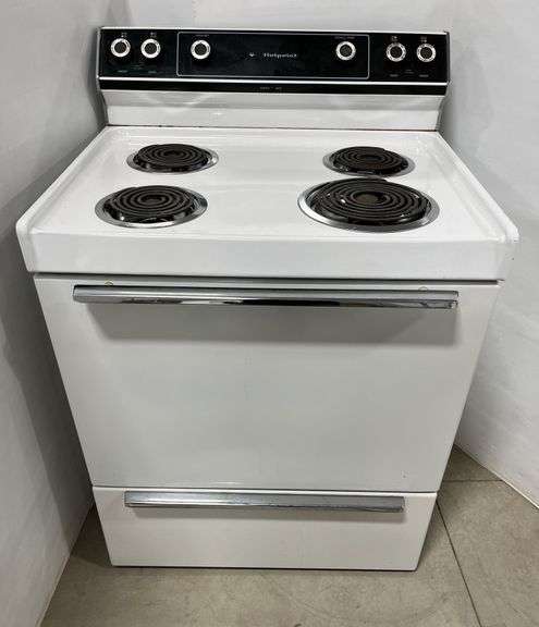 Hotpoint electric stove, 30"W x 36"D x 43"H, good - Albrecht Auction ...