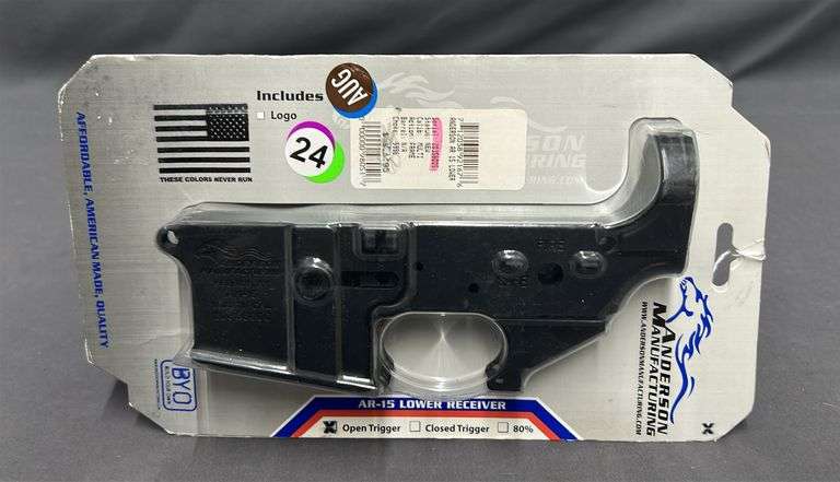 Anderson AR Lower, Multi Cal., New Sealed Milled Lower Receiver Ready ...