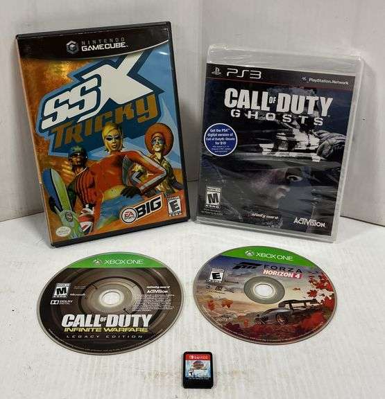 (5) Video games, include: Playstation 3, 2- Xbox One, Game Cube ...