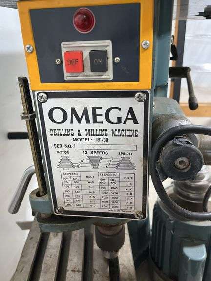 Omega drilling press machine, 36"W x 38"H, works great - Albrecht ...