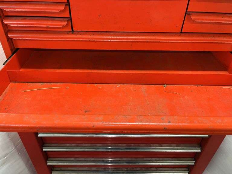 MBC Century and Proto tool boxes, 29"W x 19"D x 59"H, above average ...