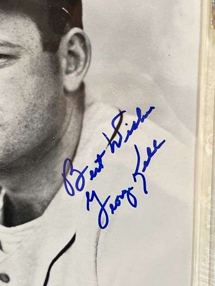 (4) Autographed photos of Detroit Tigers Legends, George Kell Hall of ...