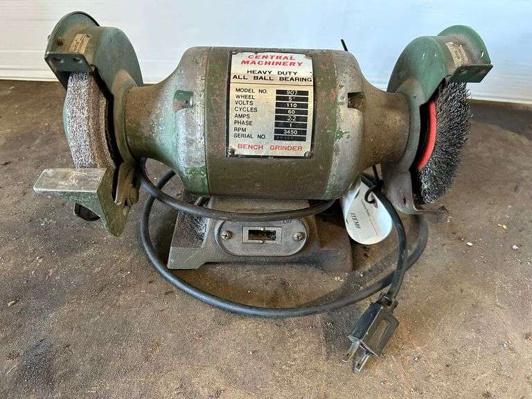 Central Machinery 5" Bench Grinder - Albrecht Auction Service