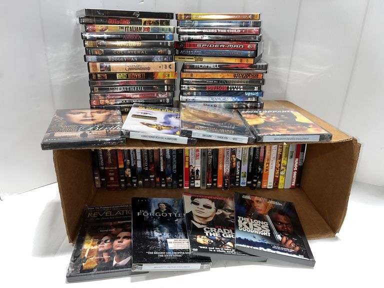 (77) Assorted DVDs, various genres, 15- sealed movies - Albrecht ...