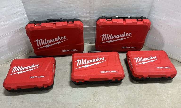 (5) Empty Milwaukee cases, 19"W x 13"D x 6"H, like new - Albrecht ...