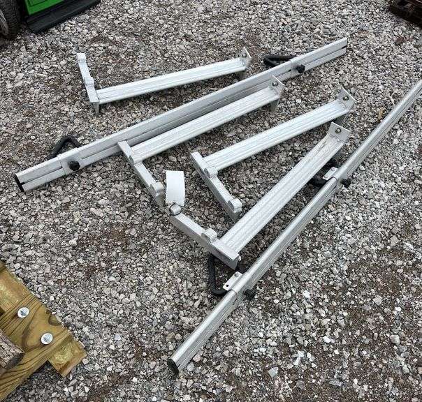 Aluminum adjustable ladder rack for truck, came off GM full size truck ...