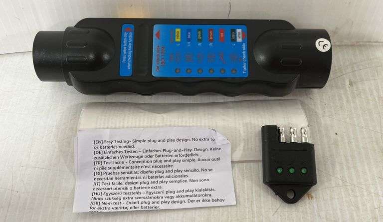 Two-trailer plug tester, plug socket diagnostic tools, 12V caravan ...