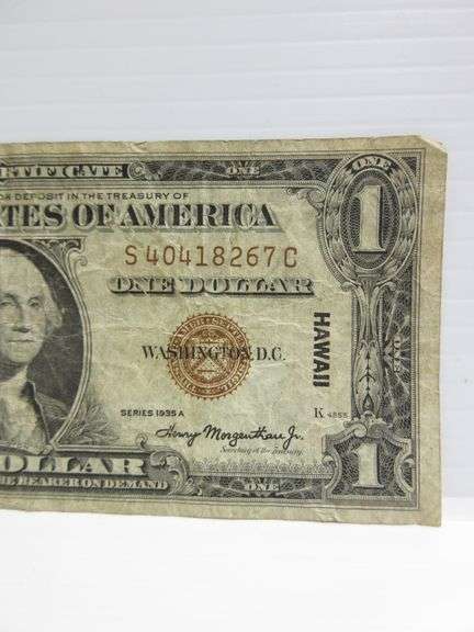 1935-A $1 Hawaii overprint note, no tears or holes - Albrecht Auction ...