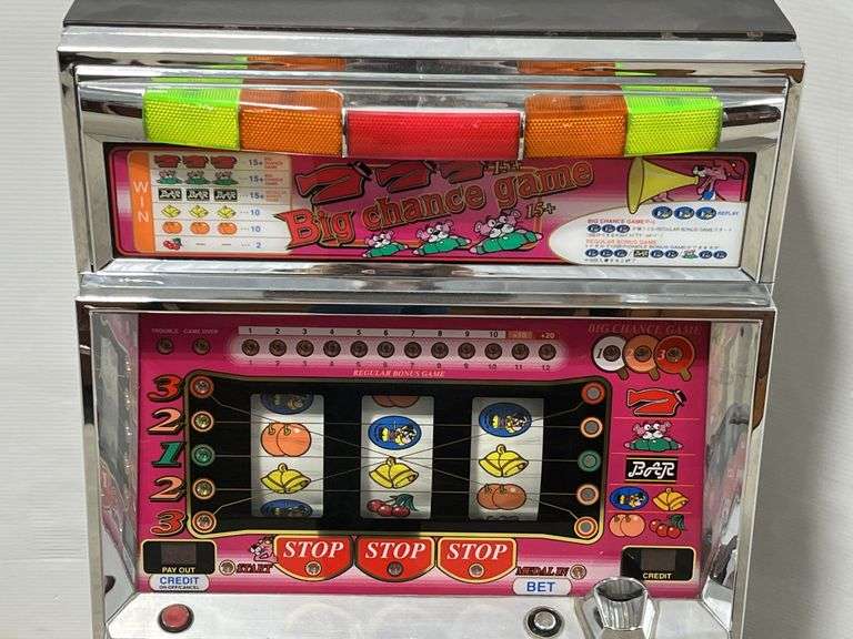 777 Pink Panther slot machine, lights up, keys included, made by ...