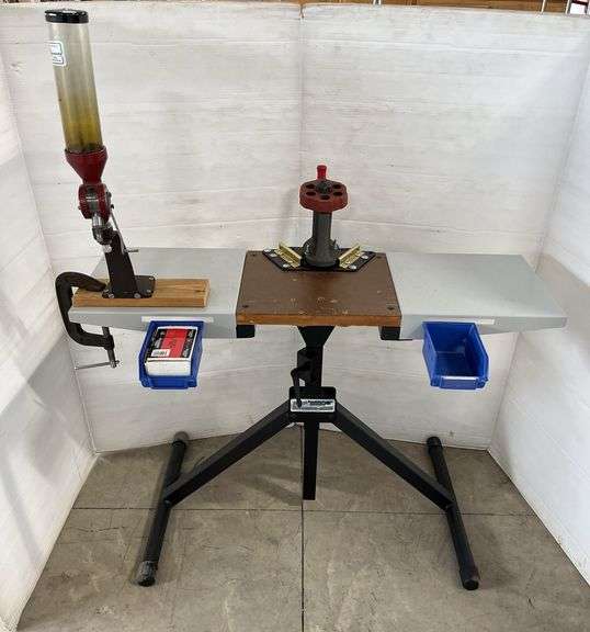 Frank Ford, portable reloading bench, with Lyman Turret Press and ...