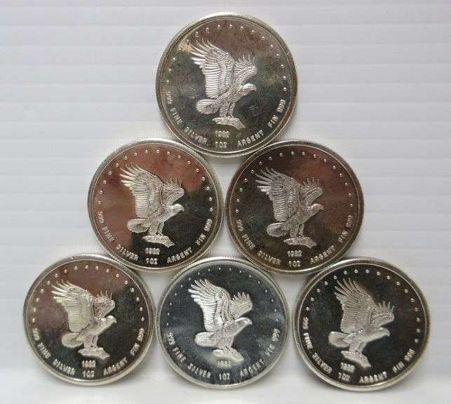 (6) .999 Fine silver ounces, by Monex International LTD - Albrecht ...