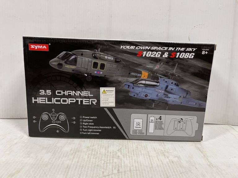 Syma remote control Apache helicopter, AH64 infrared 3.5-channel with ...