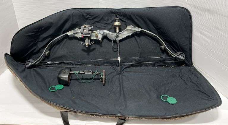 Sonic compound bow, Bear Archery Inc., illusion camouflage 1990, comes ...