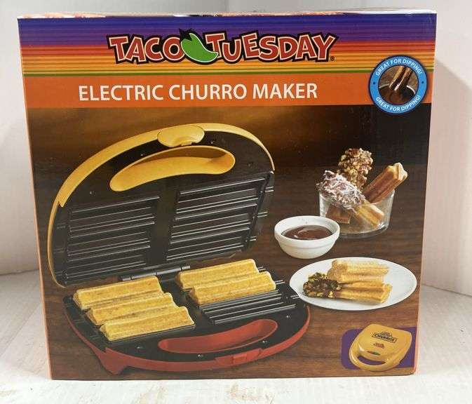 Electric churro maker, box- 10"H, unopened - Albrecht Auction Service