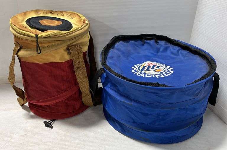 Miller Lite racing team soft-sided cooler, collapsible, 13"D x 9"H ...