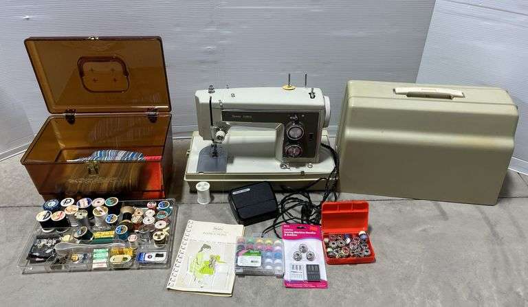 Older Sears-Kenmore sewing machine, model 1410, comes with original ...