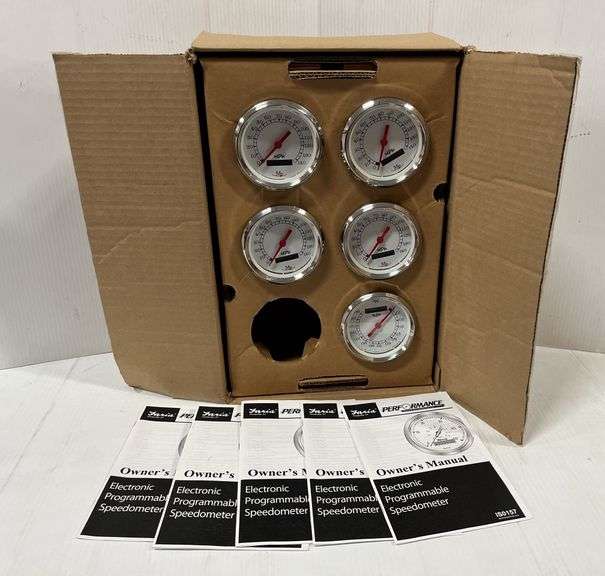 (5) Faria boat speedometers, new - Albrecht Auction Service