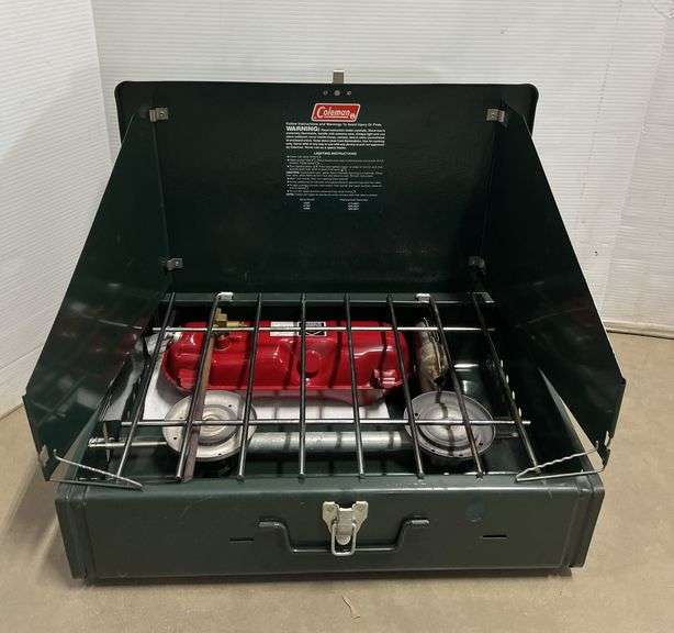 Coleman two-burner stove, Model No. 425F, 18" x 5", works well ...