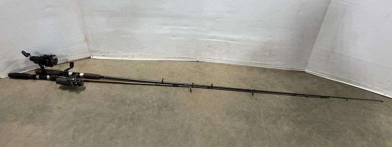 (2) Fishing poles: 1- Infiniti reel with Walleye special rod, 1 ...