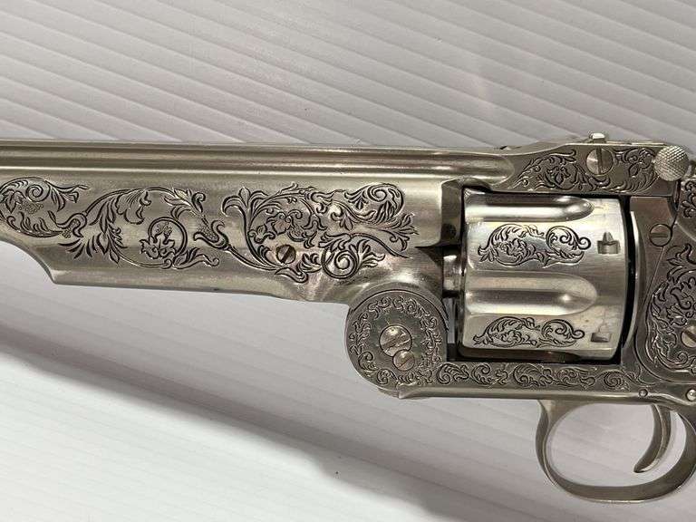 Schofield revolver, top break, engraved, high end non-firing ...