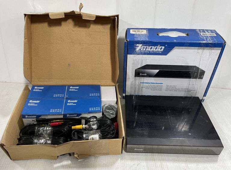 Zmodo 4-camera security system with recorder, 10 1/2" x 13" x 7 1/2 ...