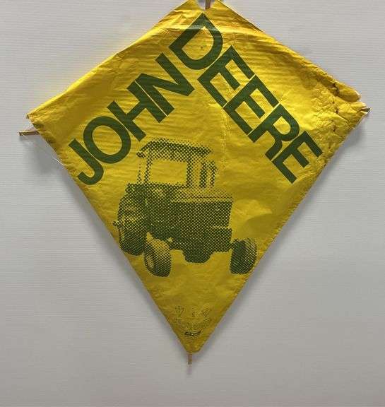 Older paper kite from the 1980s with advertising of John Deere 4430, 29 ...