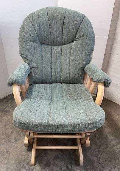 Glider rocker, sage green color, seat- 22"W x 20"H, clean, nice ...