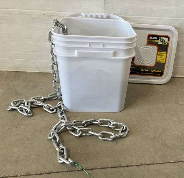 Bucket Baron 30-proof coil hot dipped galvanized chain, no ...