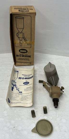 OHaus Du-O-Measure Powder Measure with Original Box and Paperwork ...