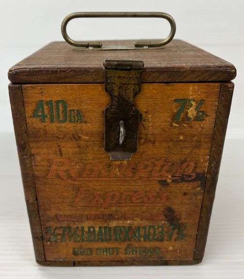 Rare Remington .410-Gauge Shotgun Shell Wooden Box - Albrecht Auction ...