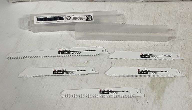 (10) Reciprocating saw blade set, dual metal material for wood and ...