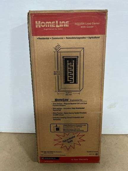 Homeline breaker box, 33.78" x 14.25" x 3.75", NIB, excellent condition ...