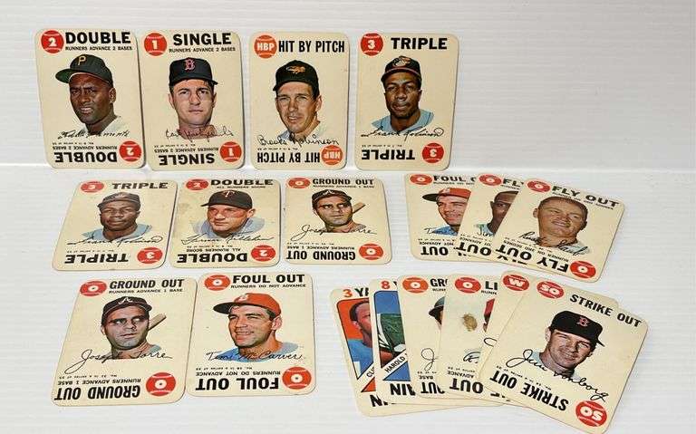 (20) 1968 Topps Card, Key card, includes: Hand Aaron, Bob Clemente ...