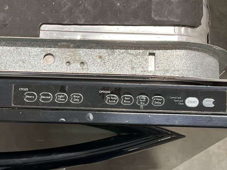 KitchenAid dishwasher, black, two rolling racks and utensil rack, model ...