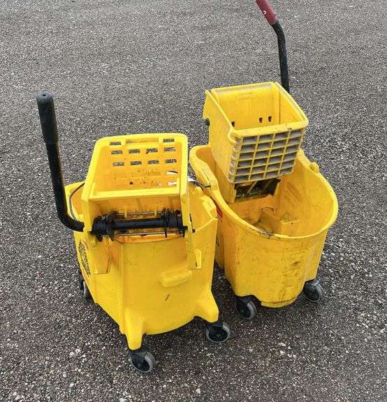 (2) Rubbermaid mop pails - Albrecht Auction Service