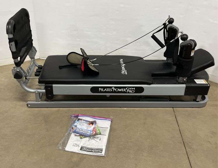 Pilates Power Gym Pro with rebounder and leg straps, manual and user's ...