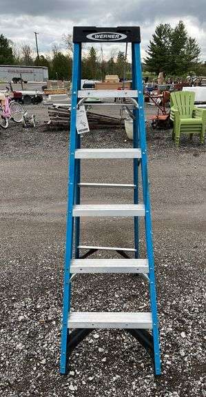 Werner ladder, 6'H - Albrecht Auction Service