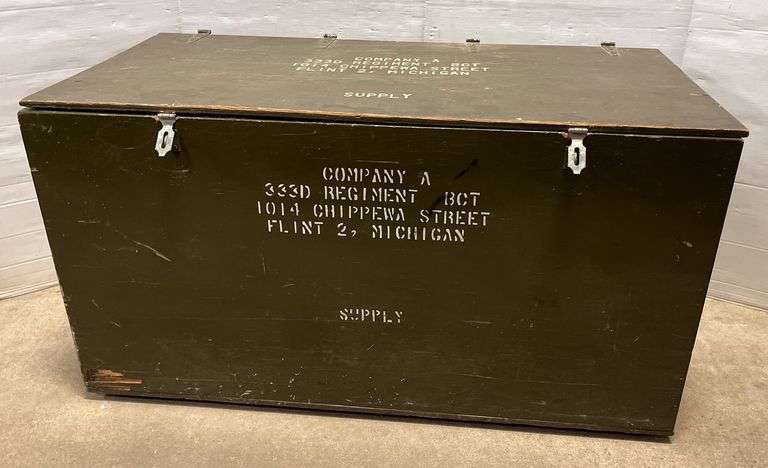 Military supply box from the Flint, MI Army Reserve, past late 60s to ...