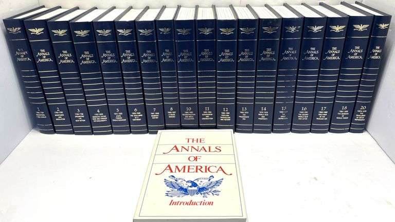 Complete 20-Volume "Annals of America" encyclopedia set, very good ...