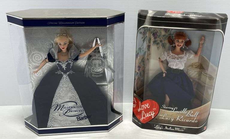 Millennium Princess Barbie and "I Love Lucy" Barbie from Lucy's Italian ...