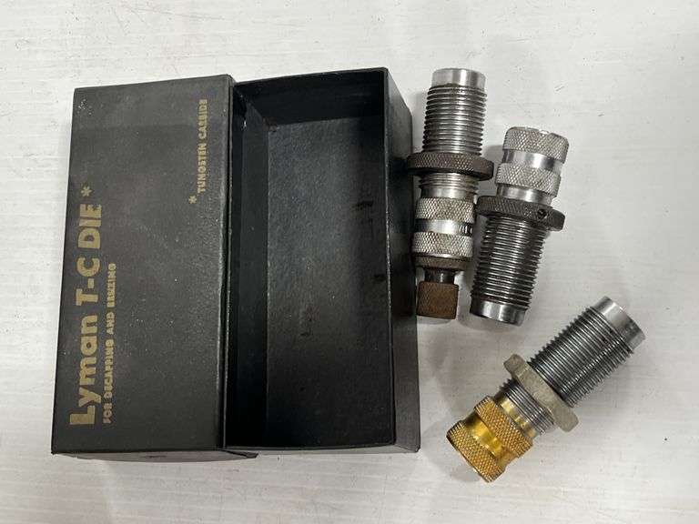 Reloading dies, mold blocks, and more, includes: Lyman 4-cavity mold ...