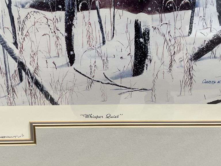 Large 1/950 "Whisper Quiet" hand signed Charles Denault limited edition ...