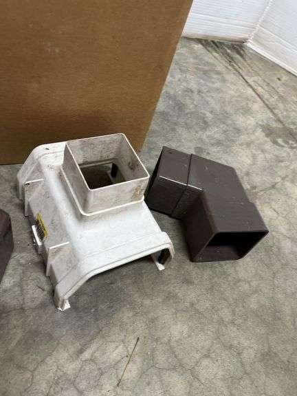 Vinyl gutter accessories, includes: (4) Gutter drops, (12) Elbow ...