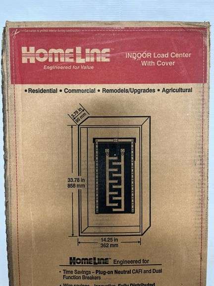 Homeline breaker box, 33.78" x 14.25" x 3.75", NIB, excellent condition ...