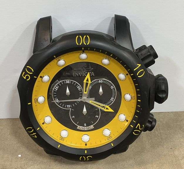 Invicta clock, 22"W x 8"D x 22"H - Albrecht Auction Service