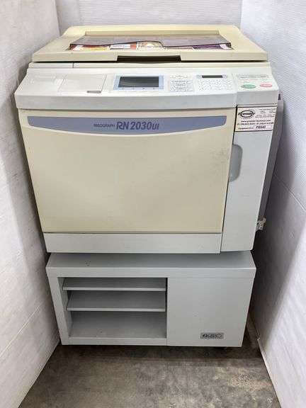 Risograph copy duplicator machine with stand, model RN2030UI, comes ...