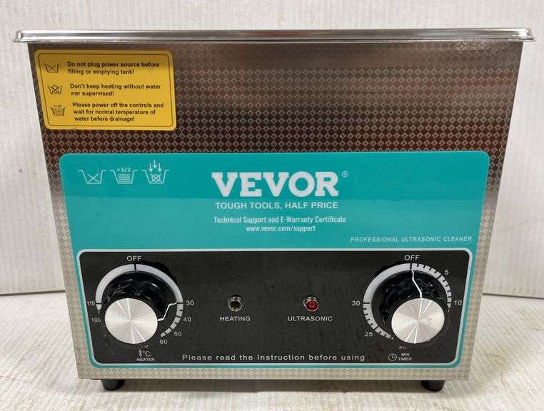 Vevor electric professional ultrasonic cleaner with heat, 3-Liter ...