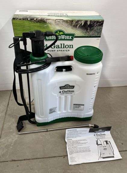 GroundWork 4-gallon pump sprayer, only used a couple of times, used ...
