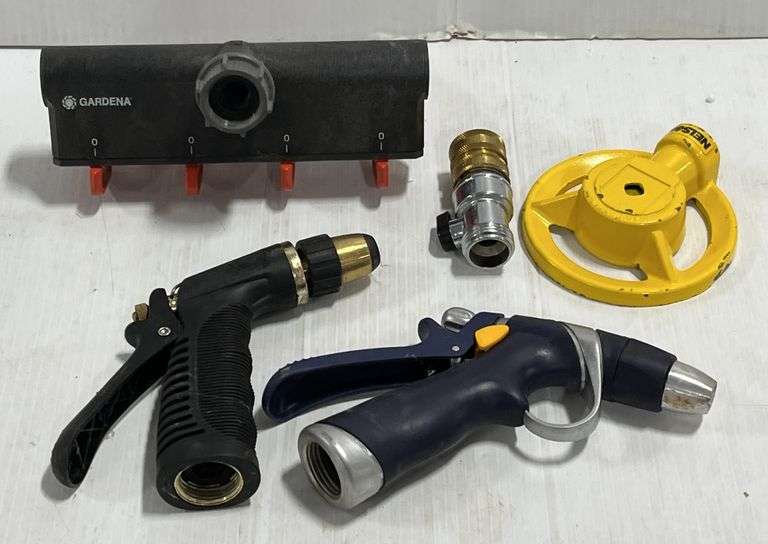 Nelson sprinkler, hose nozzle sprayer, and water separator, great ...